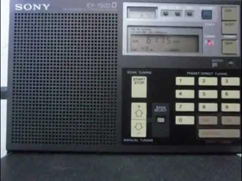 SONY ICF 7600D BLACK SHORT WAVE - ソニーの、LW/MW/SW/FM BCL ラジオ ICF-7600D - YouTube