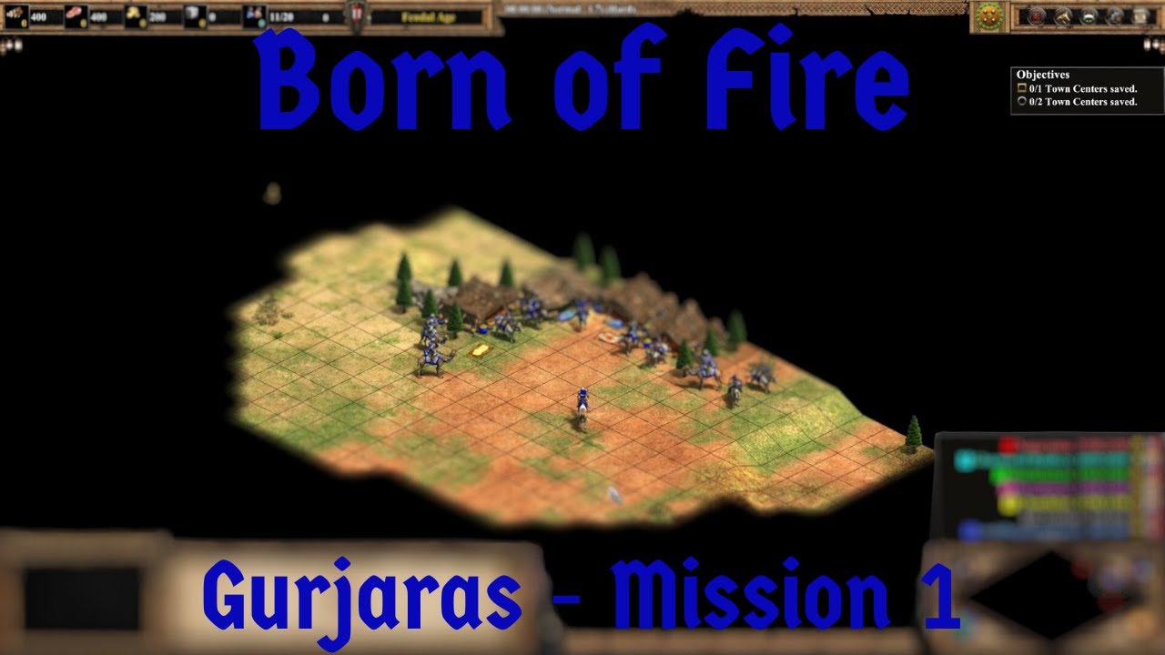 Gurjaras Campaign Mission 1 - AOE2 The Forgotten - YouTube