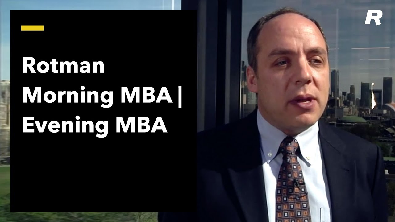 Rotman Morning MBA | Evening MBA - YouTube