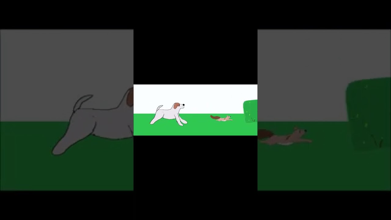 The funniest "Dog chasing Squirrel" Animation you'll ever see! #shorts ...