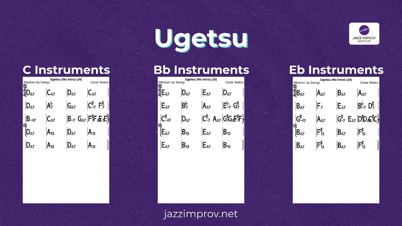 Ugetsu (No Intro) - Cedar Walton - Backing Track - 160 BPM - YouTube