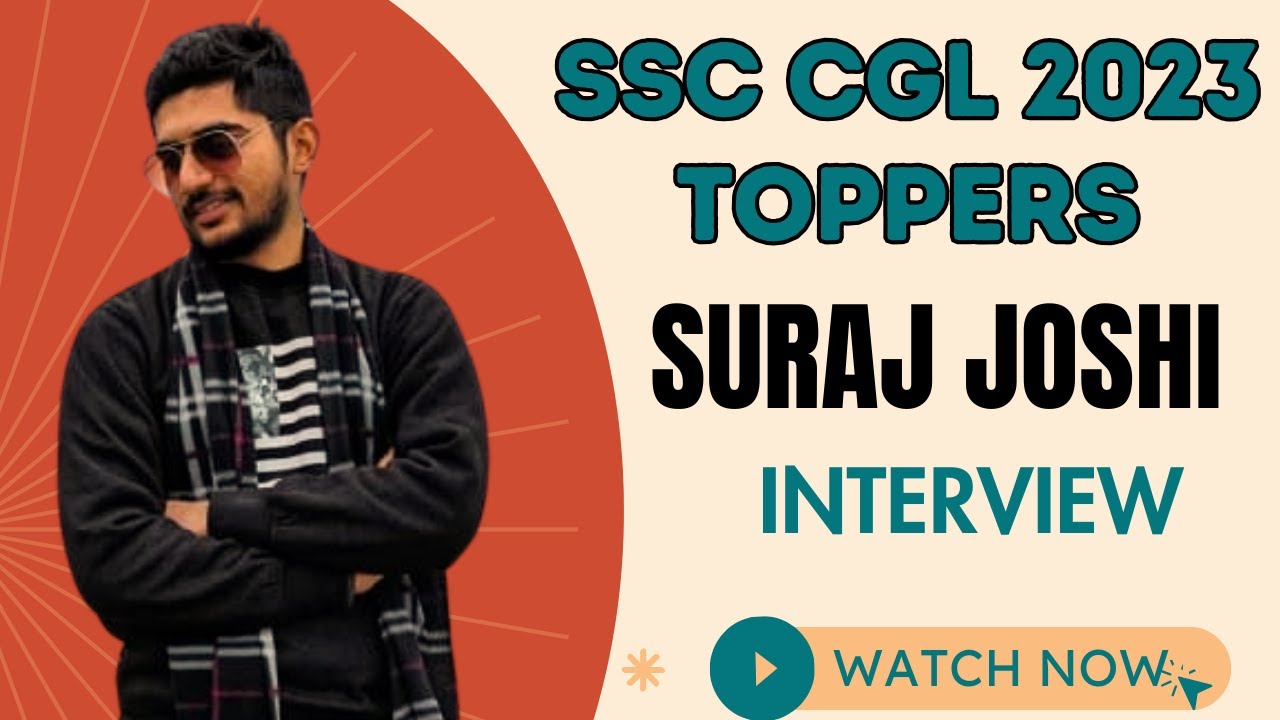 Ssc Cgl 2023 Toppers Suraj Joshi English With Rani Ma Am Youtube