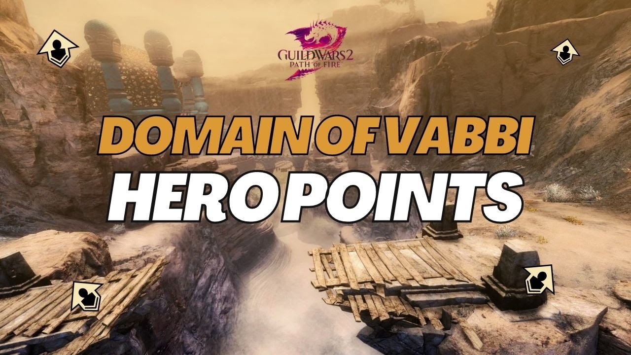 Guild Wars 2 Domain of Vabbi Hero Points Walkthrough - YouTube
