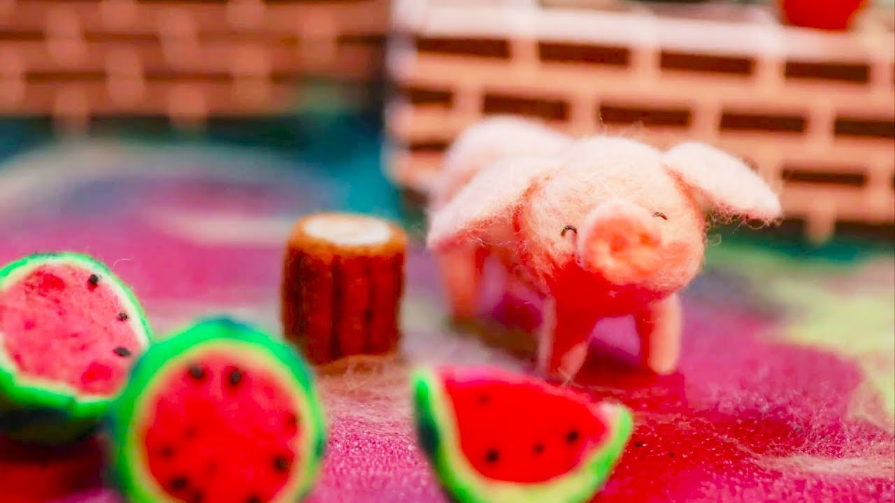 Cooking with Wool BTS: Tutorial on making a miniature pig character ...