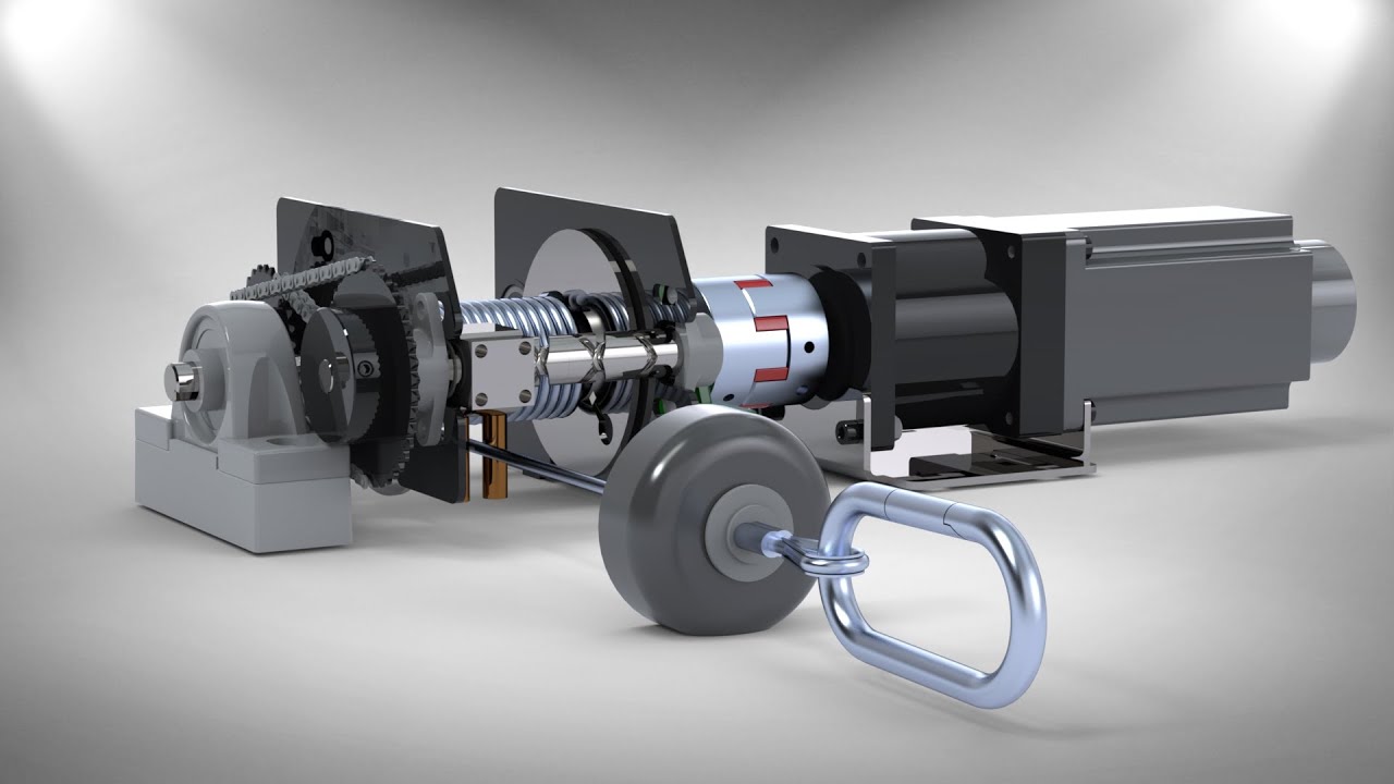 Self-Reversing Screw Application Solidworks - YouTube