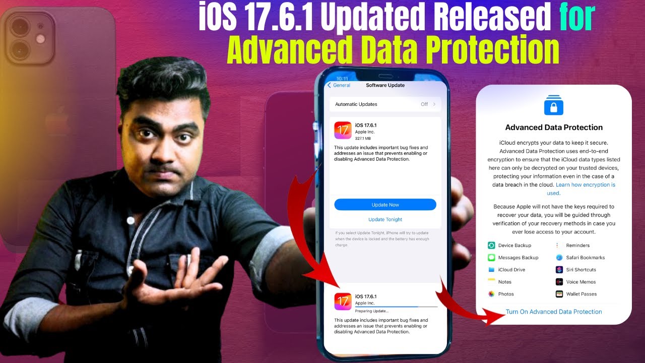 iOS 17.6.1 Updated Released for Advanced Data Protection 💥 | iOS 17.6.1 ...