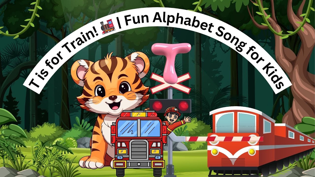 "T is for Train! 🚂 | Fun Alphabet Song for Kids" - YouTube