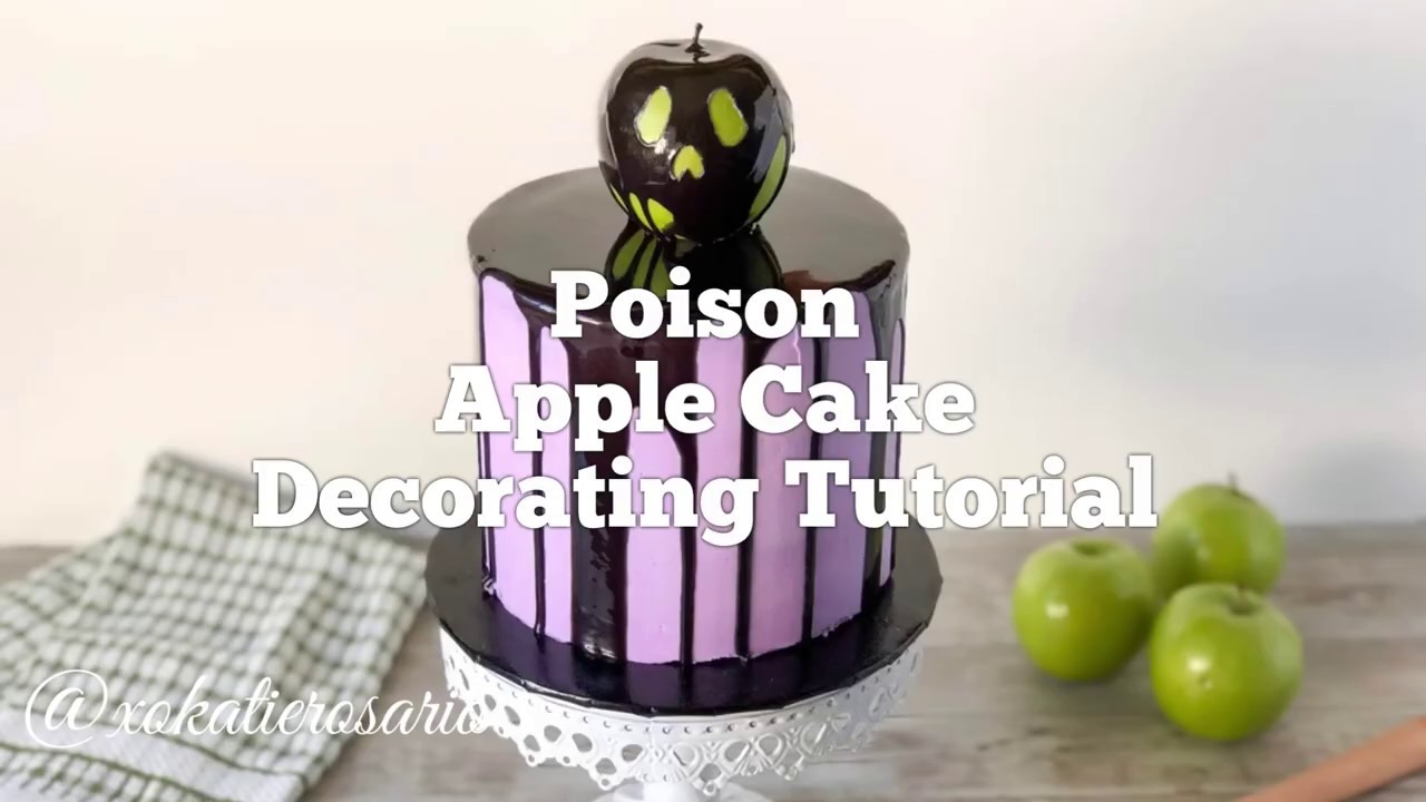 Poison Apple Cake Decorating Tutorial - YouTube
