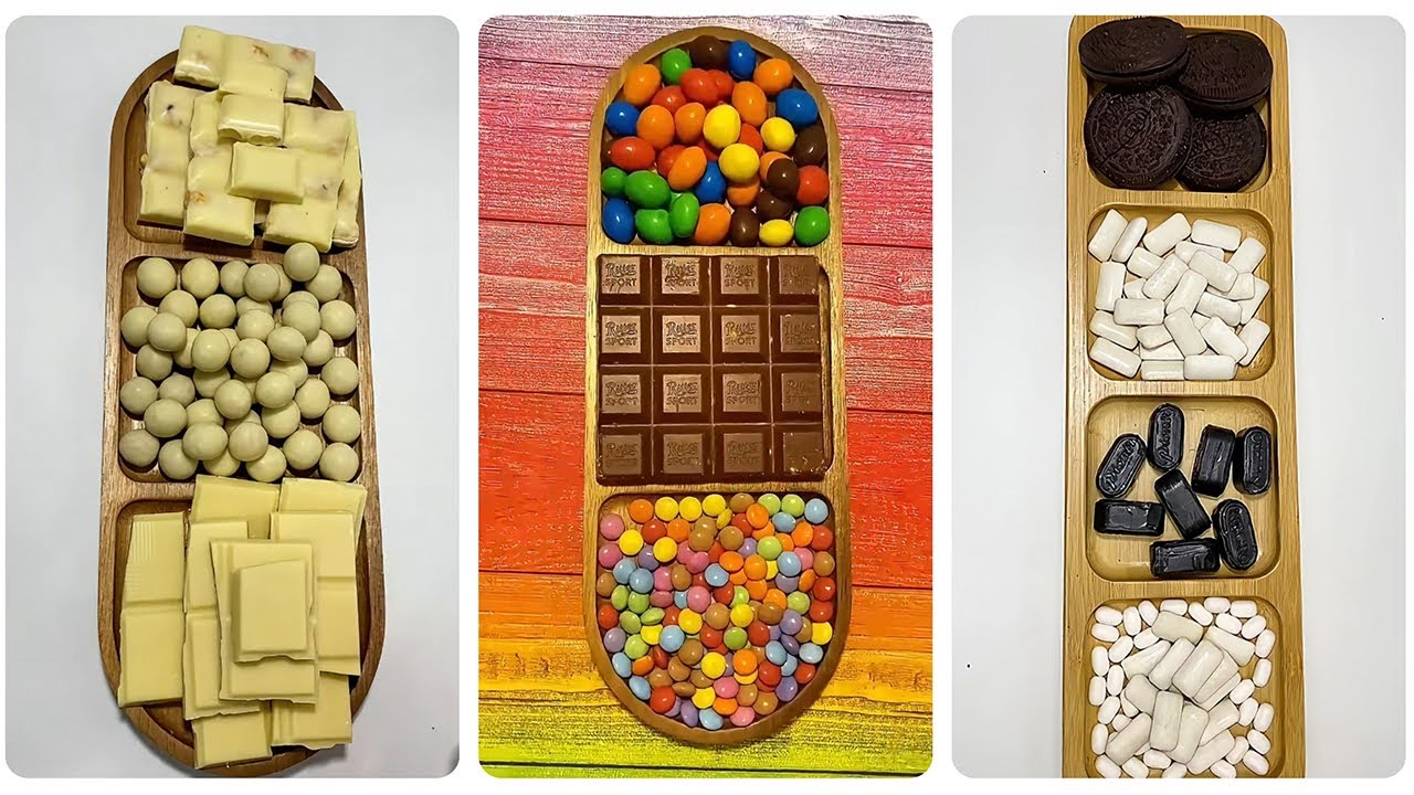 Satisfying ASMR sweets and chocolate 2 hours Unboxing sweets - YouTube