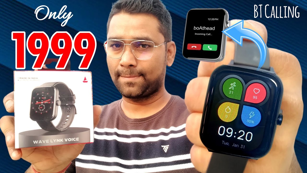 boAt Wave Lynk Voice Unboxing & Full Review | Best Bluetooth Calling Watch Under 2000 | Atul ...