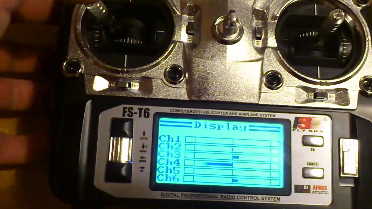 FlySky FS-T6 2.4G 6CH Radio System - YouTube
