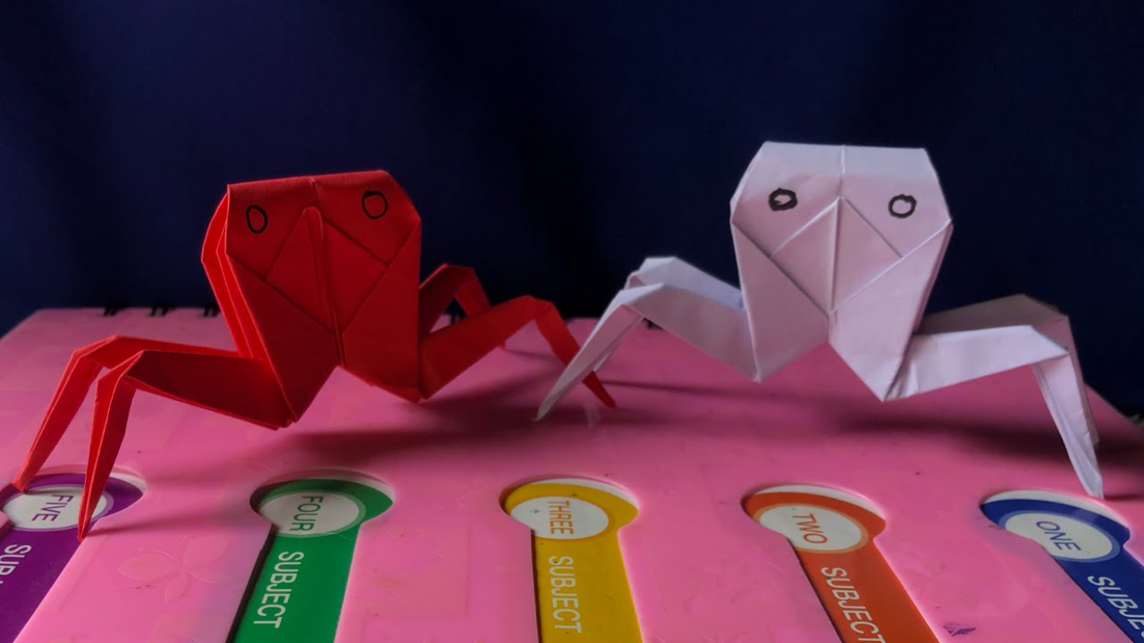 របៀបបត់ក្រដាសធ្វេីមឹក ងាយបំផុត | How to make paper squid | Origami easy ...