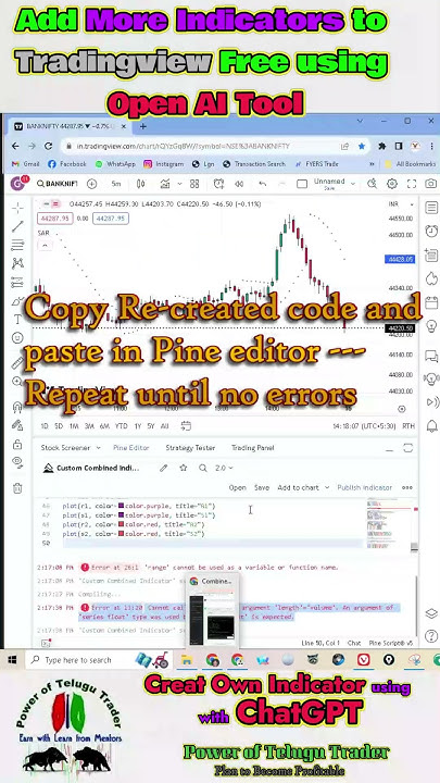Create Own Indicator with ChatGPT||Indicators to Tradingview Free #indicators #tradingview # ...