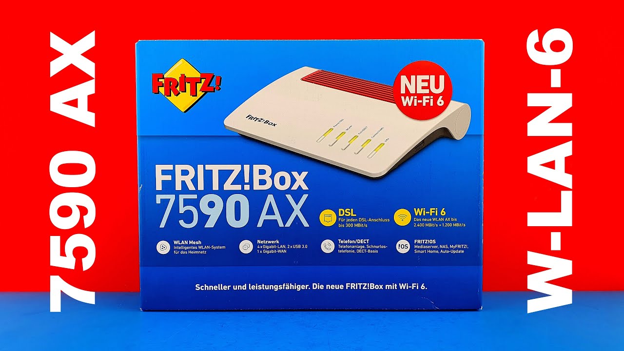 AVM FRITZ!Box 7590 AX - WLAN TEST - WiFi-6-5-4 - YouTube