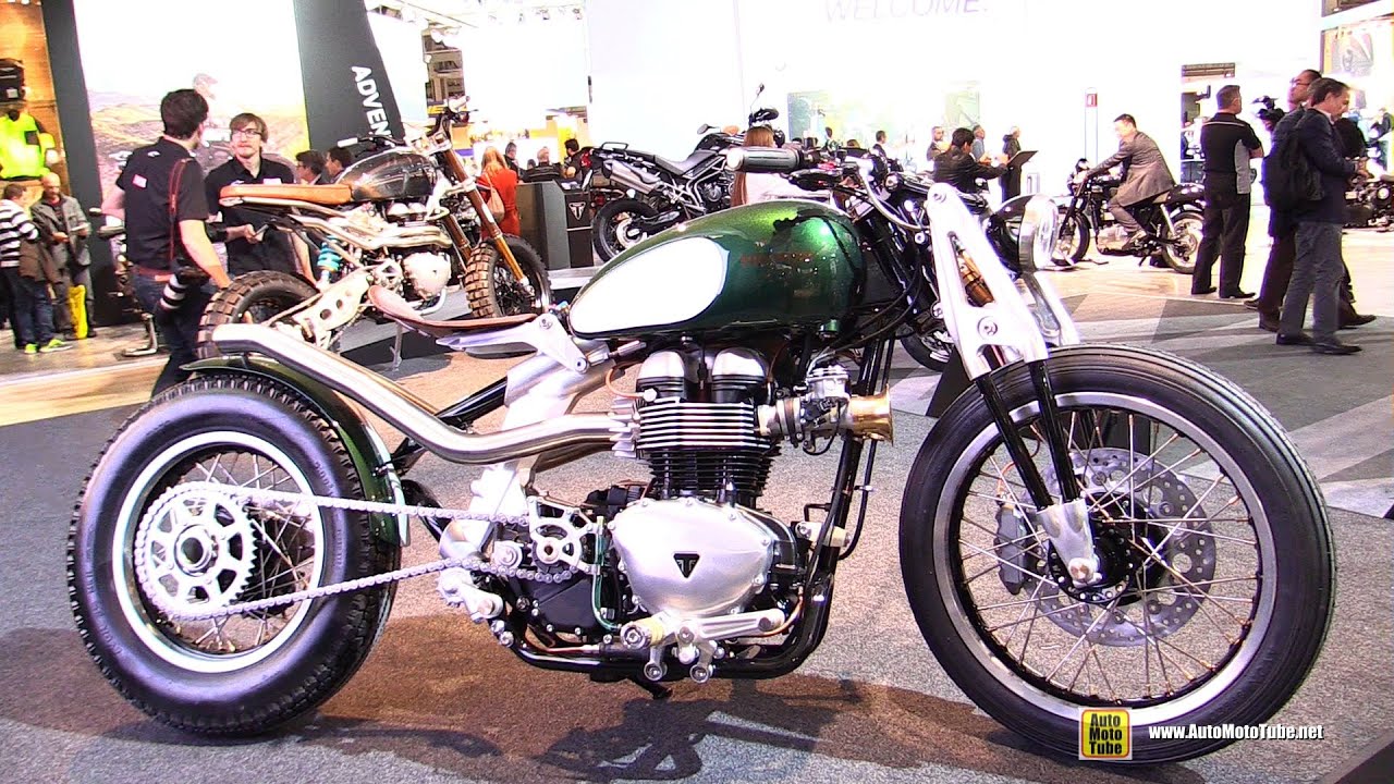 2015 Triumph Scrambler Custom Bobber Concept - Walkaround - 2014 EICMA ...
