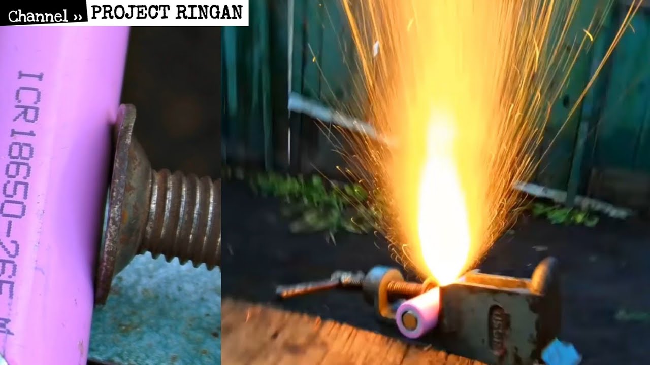 LEDAKAN yang MENAKJUBKAN dari baterai lithium saat dilakukan ini pada ...