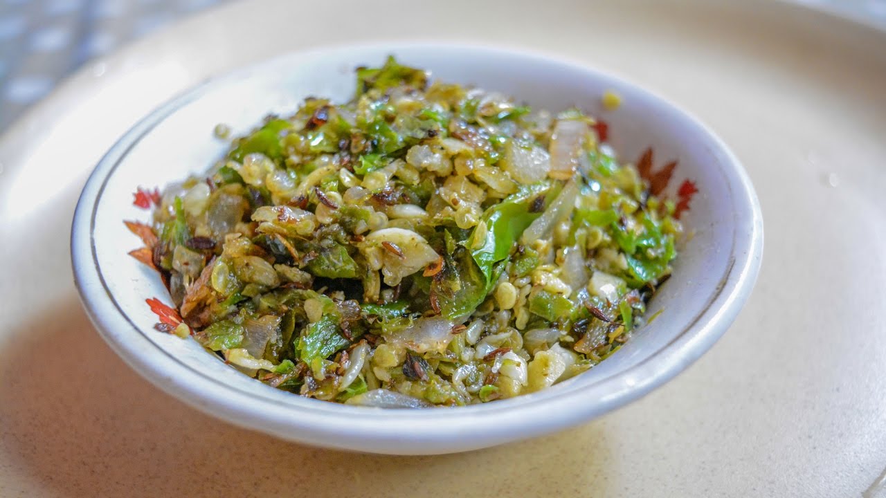 Jhanjhanit Hirvya Mirchicha Thecha | Thecha Recipe | MAHARASHTRIAN ...