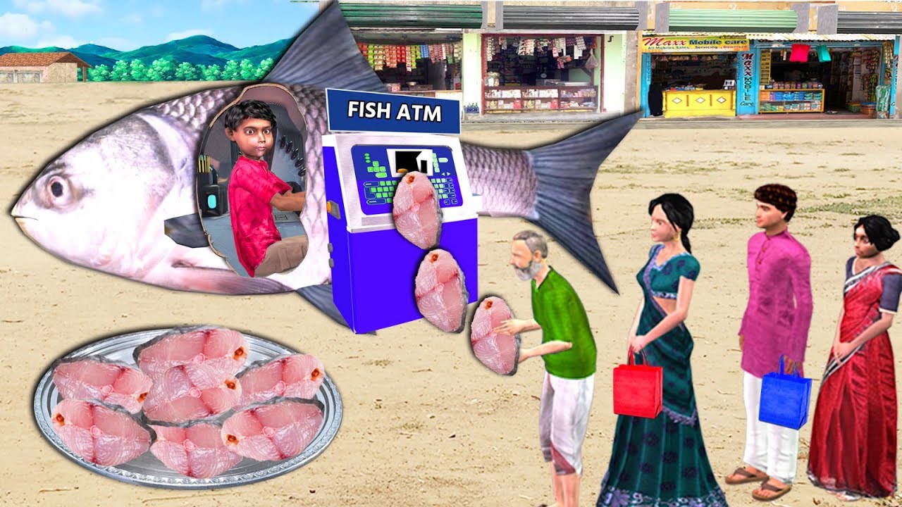 जादुई मछली एटीएम Magical Fish ATM Jadui ATM Thief Funny Video Hindi ...