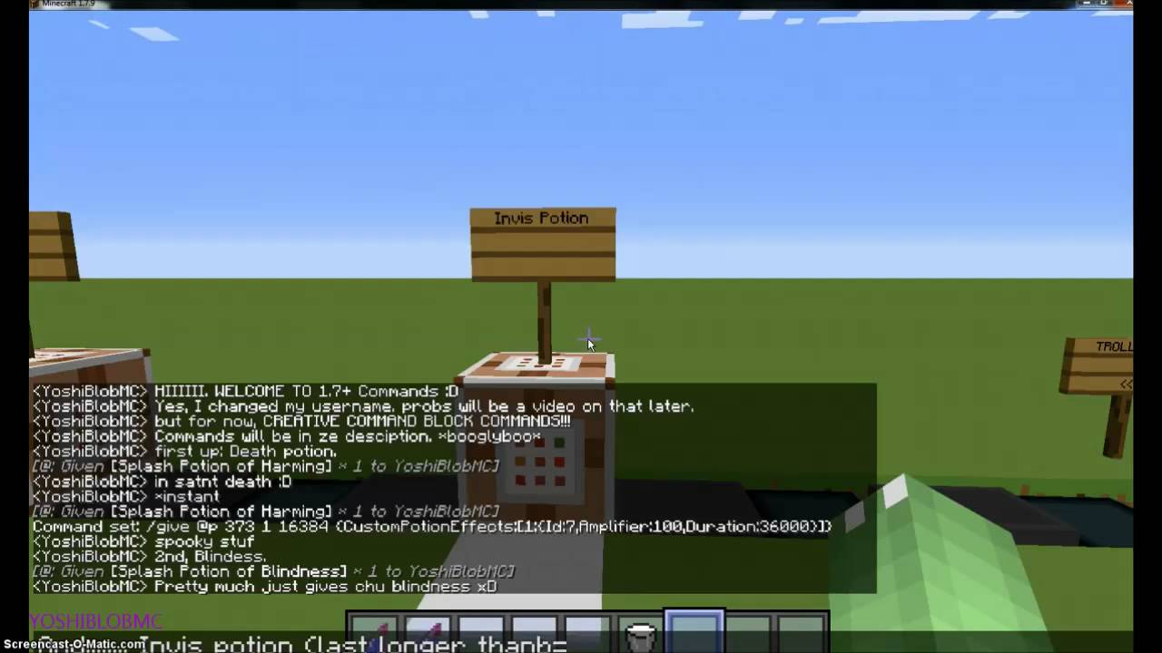 Custom Potions/Effects | YoshiBlobMC - YouTube