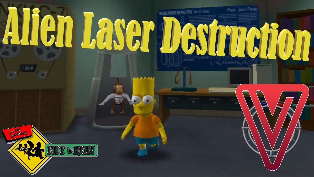 Alien Laser Destruction - The Simpsons: Hit & Run - Part 10 - YouTube