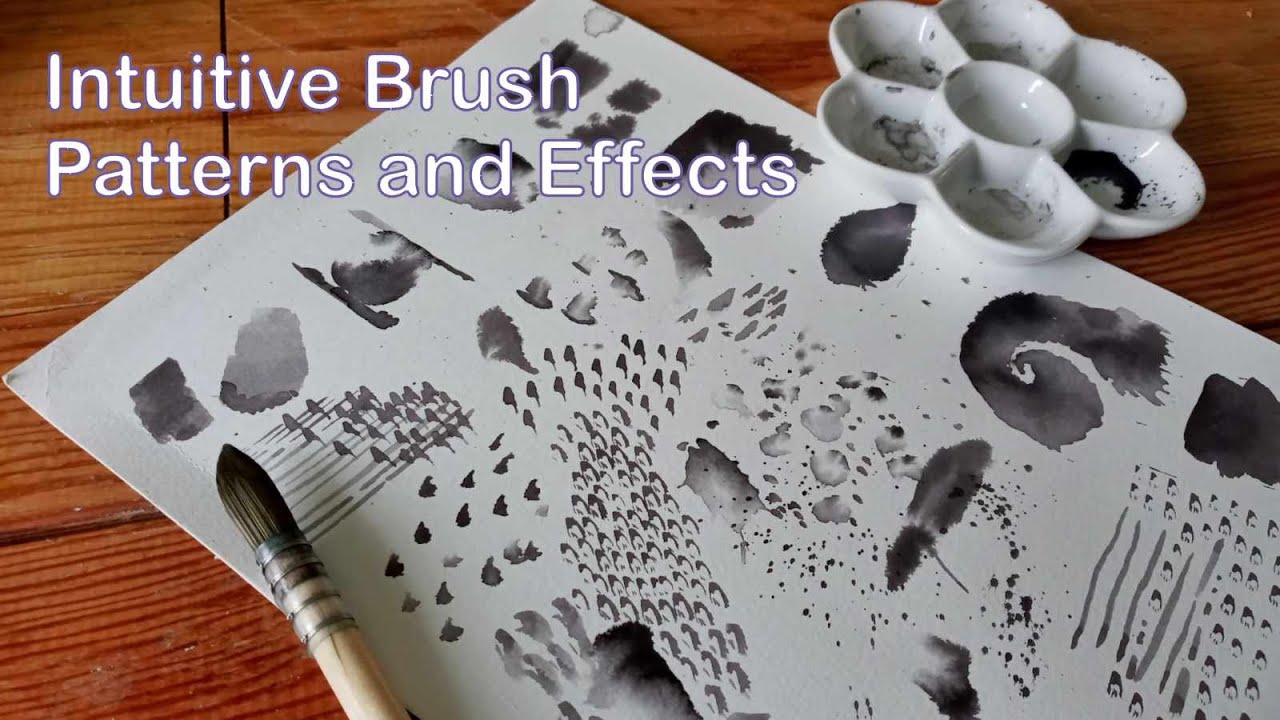 Intuitive Ink Brush Patterns and Effects - YouTube