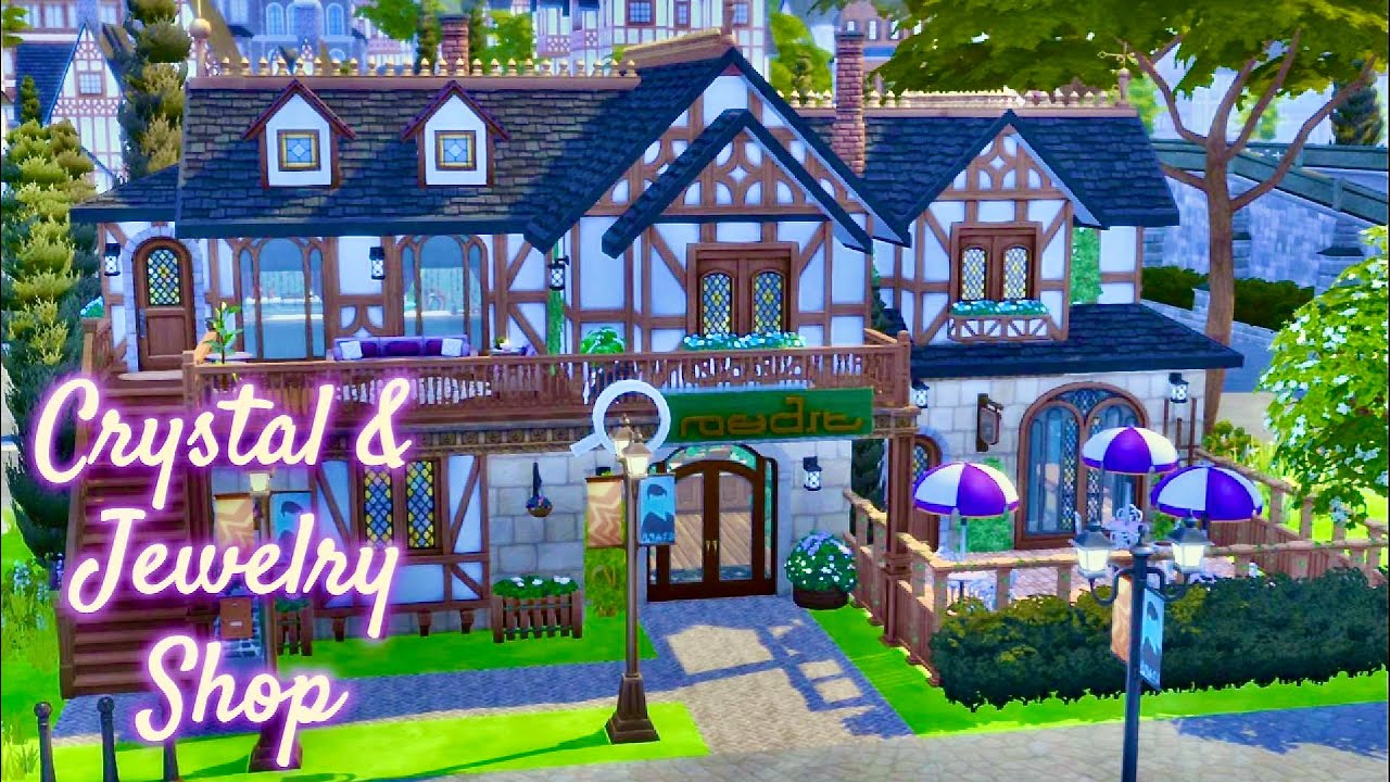Crystal & Jewelry Shop🔮 // The Sims 4 Speed Build - YouTube