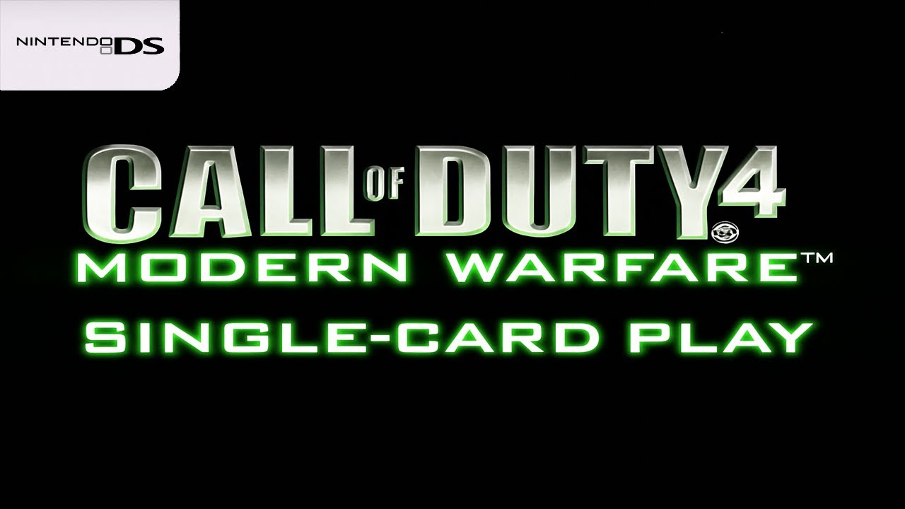 Call of Duty 4: Modern Warfare - Single-Card Play (Nintendo DS ...