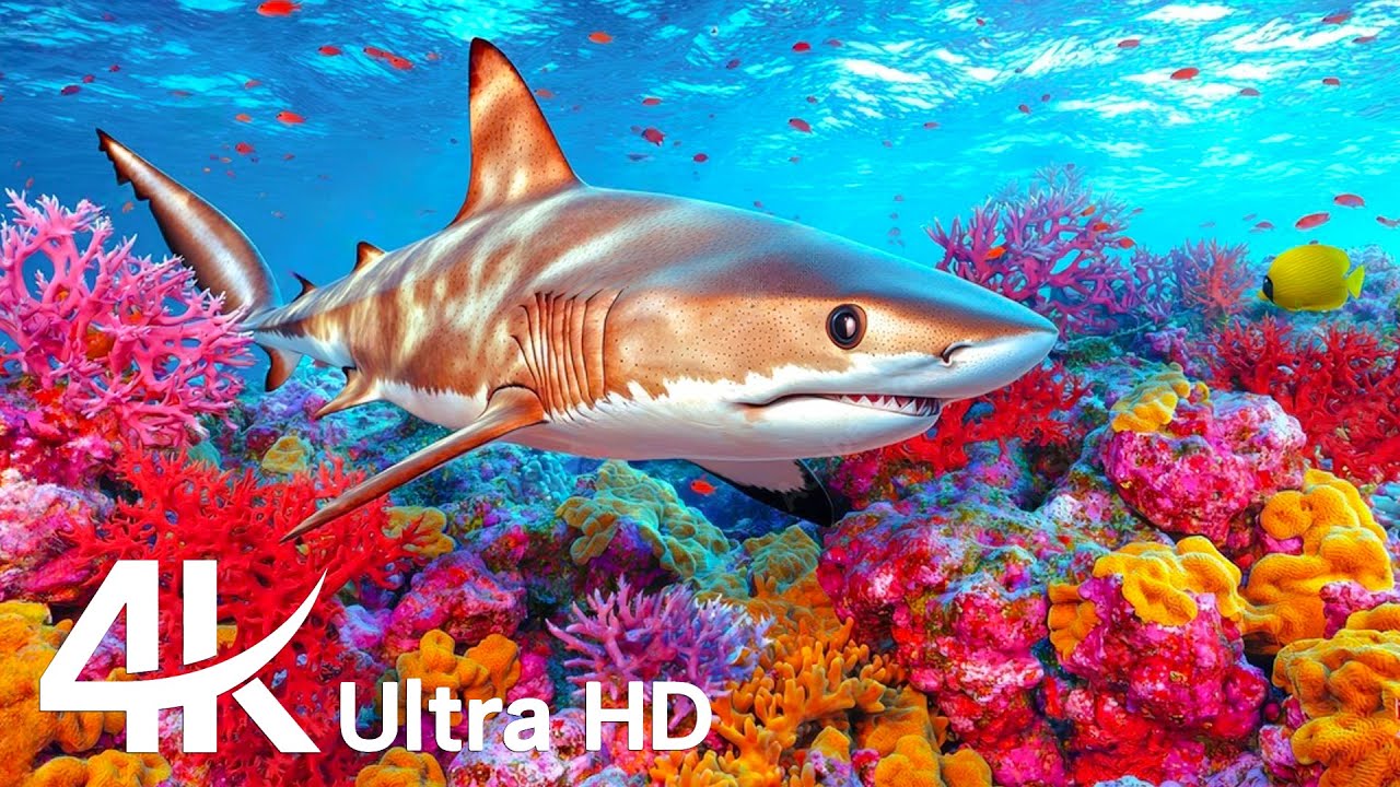 Ocean 4K - Beautiful Coral Reef Fish in Aquarium, Sea Animals for ...
