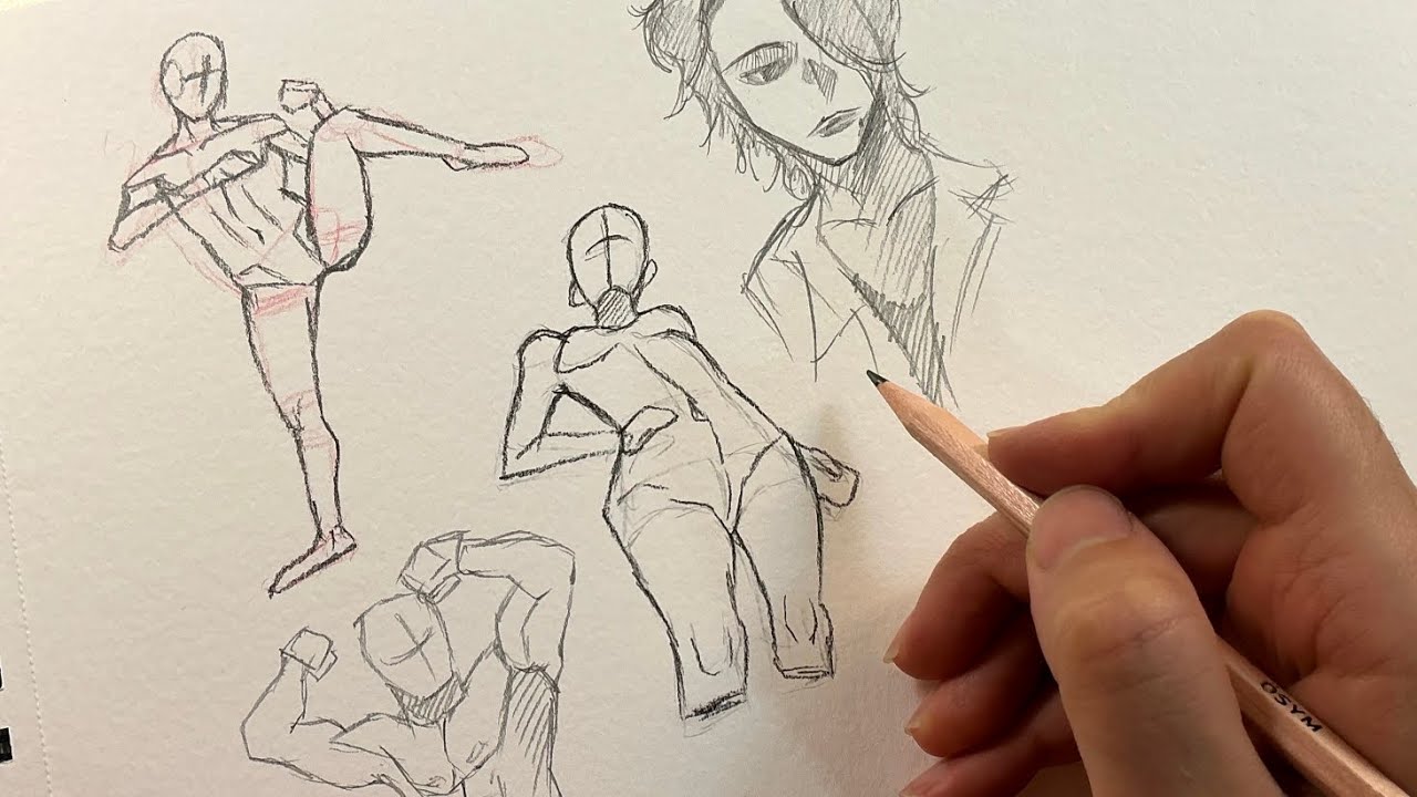 How to Draw Easy Figure Anatomy Step-By-Step || Anatomy Study || Easy ...