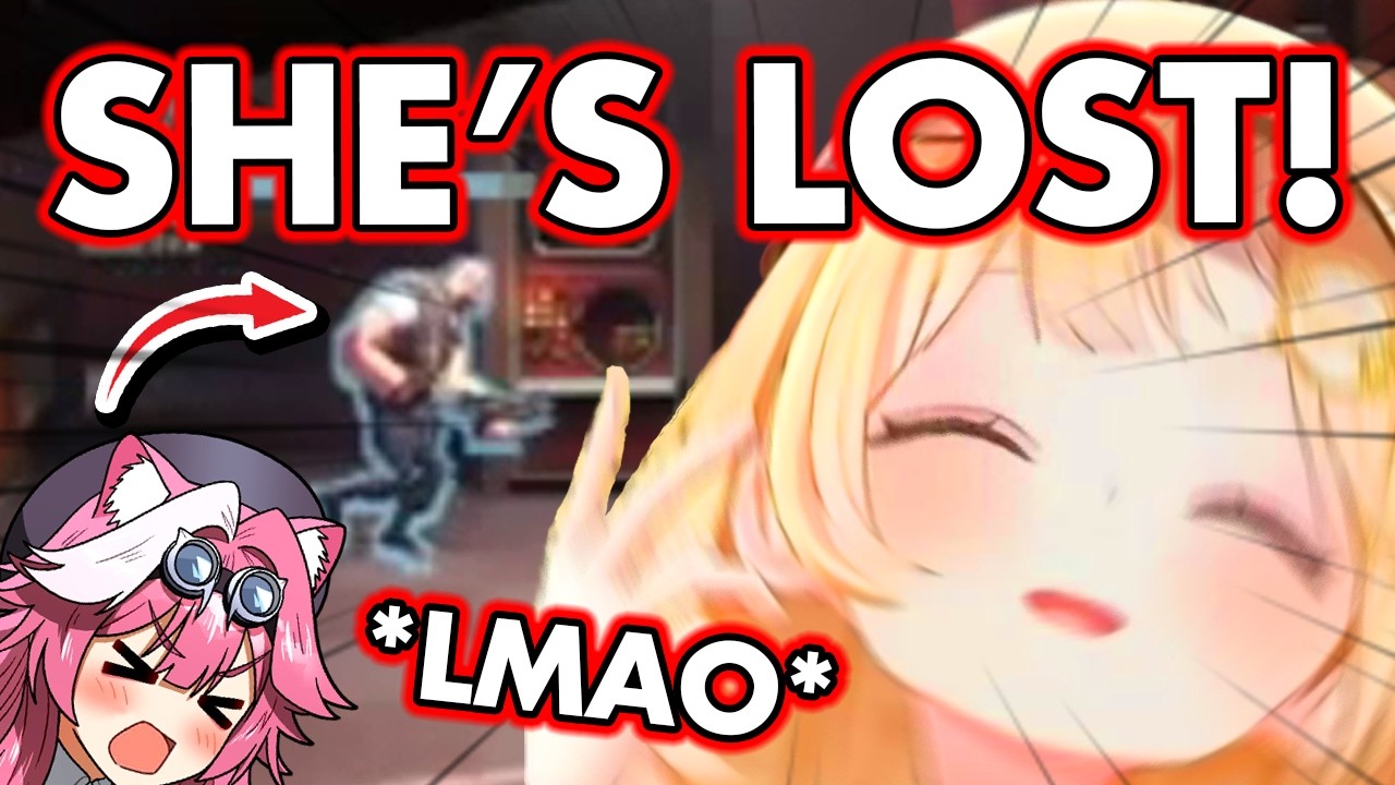 Ame Can't Stop Laughing at Raora Running Around LOST 【Hololive EN ...