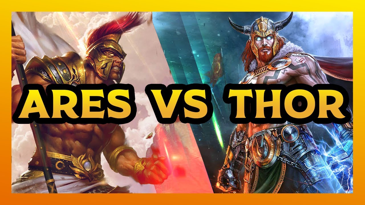 ARES VS THOR - QUEM GANHA ESSA BATALHA? - YouTube
