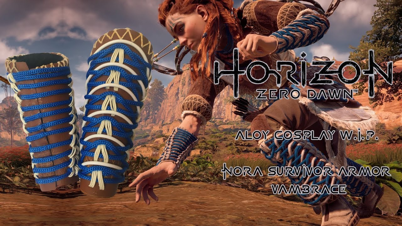 Horizon Zero Dawn - Aloy cosplay w.i.p. - Nora survivor armor vambrace ...