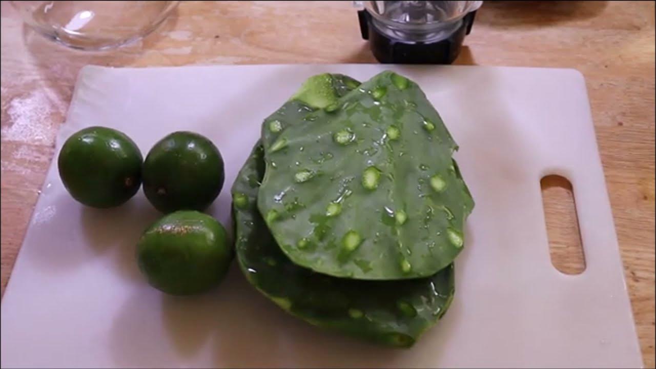 AGUA DE NOPAL CON LIMÓN - YouTube