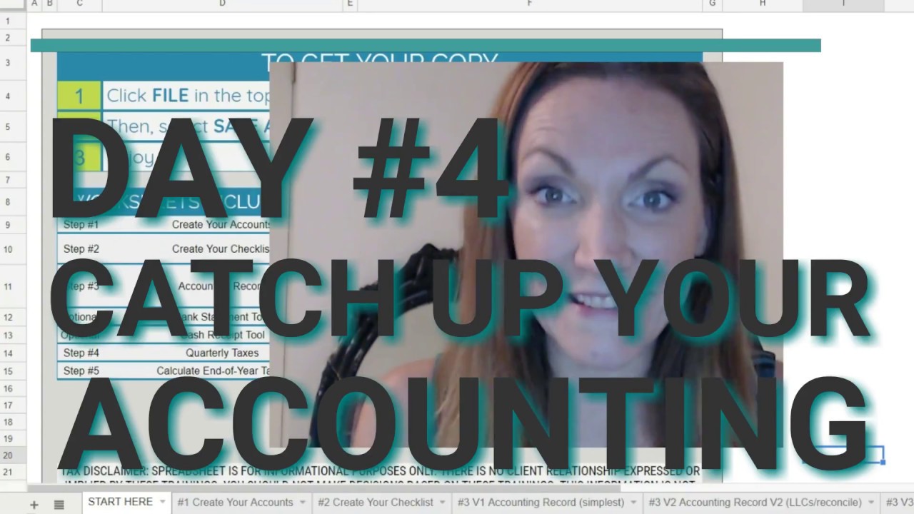DAY #4: for Catching Up Your Accounting Quickly! [FREE SPREADSHEET ...