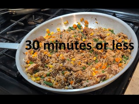 Pork Rib Fried Rice | 30 Minute Dinner from Leftovers - YouTube