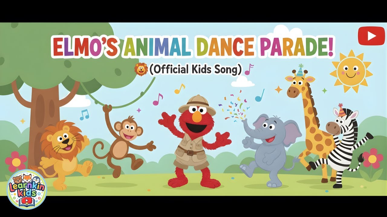Elmo's Wild Animal Song | Fun Learning with Learnkin Kids! - YouTube