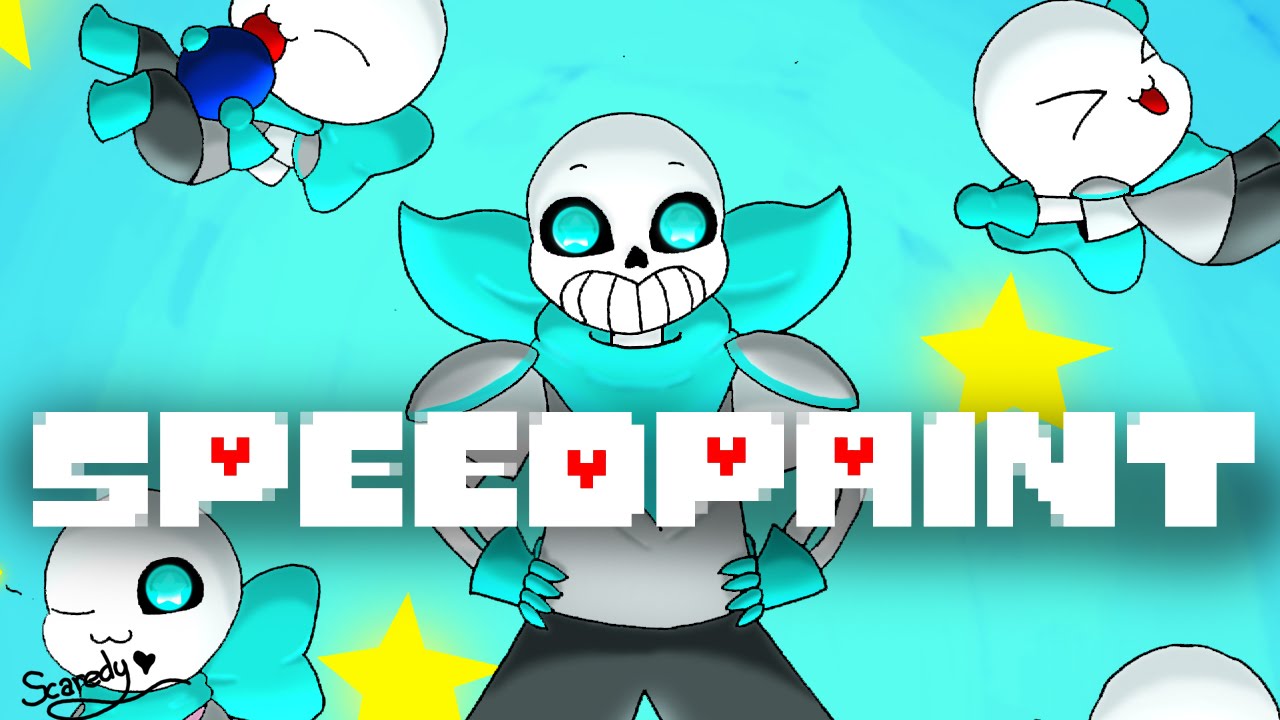 SpeedPaint! Blueberry Sans! (Undertale AU!) - YouTube