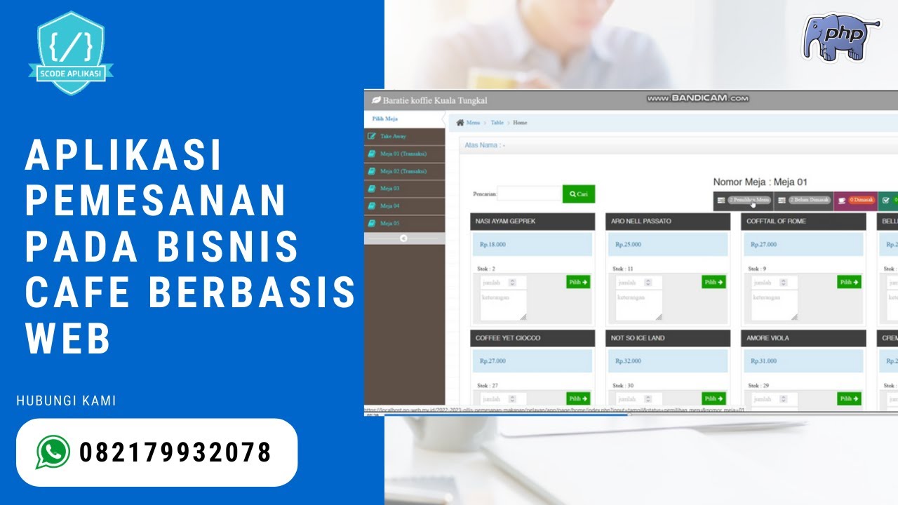 Source Code Aplikasi Pemesanan Pada Bisnis Cafe Berbasis Web 2023 - YouTube