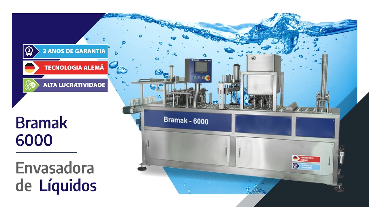Envasadora de líquidos - Bramak 6000 - YouTube