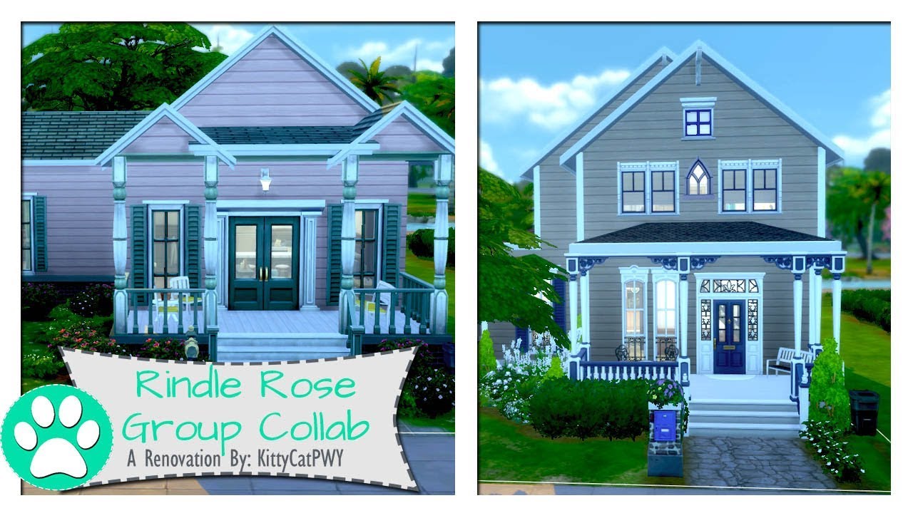 |Rindle Rose Renovation| The Sims 4: Speed Build #SSYBuildCollab2 - YouTube