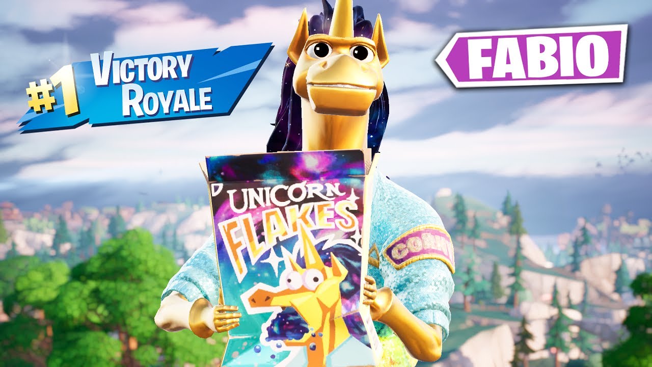 Victoria con la skin FABIO GOLDEN Fortnite - YouTube
