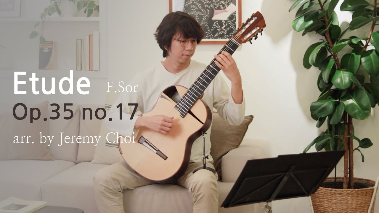 Sor: 24 Etudes, Op.35 no.17 in D(arr. by Jeremy Choi) - YouTube