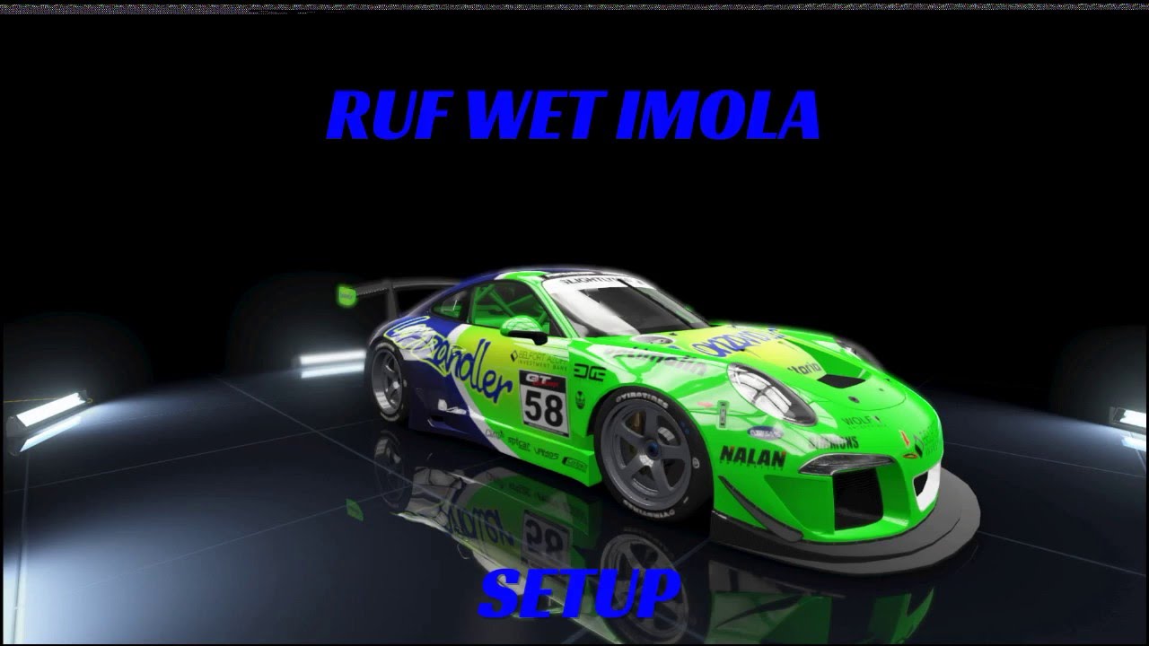 PROJECT CARS RUF GT3 1.47.265 FULL WET SETUP @IMOLA - YouTube