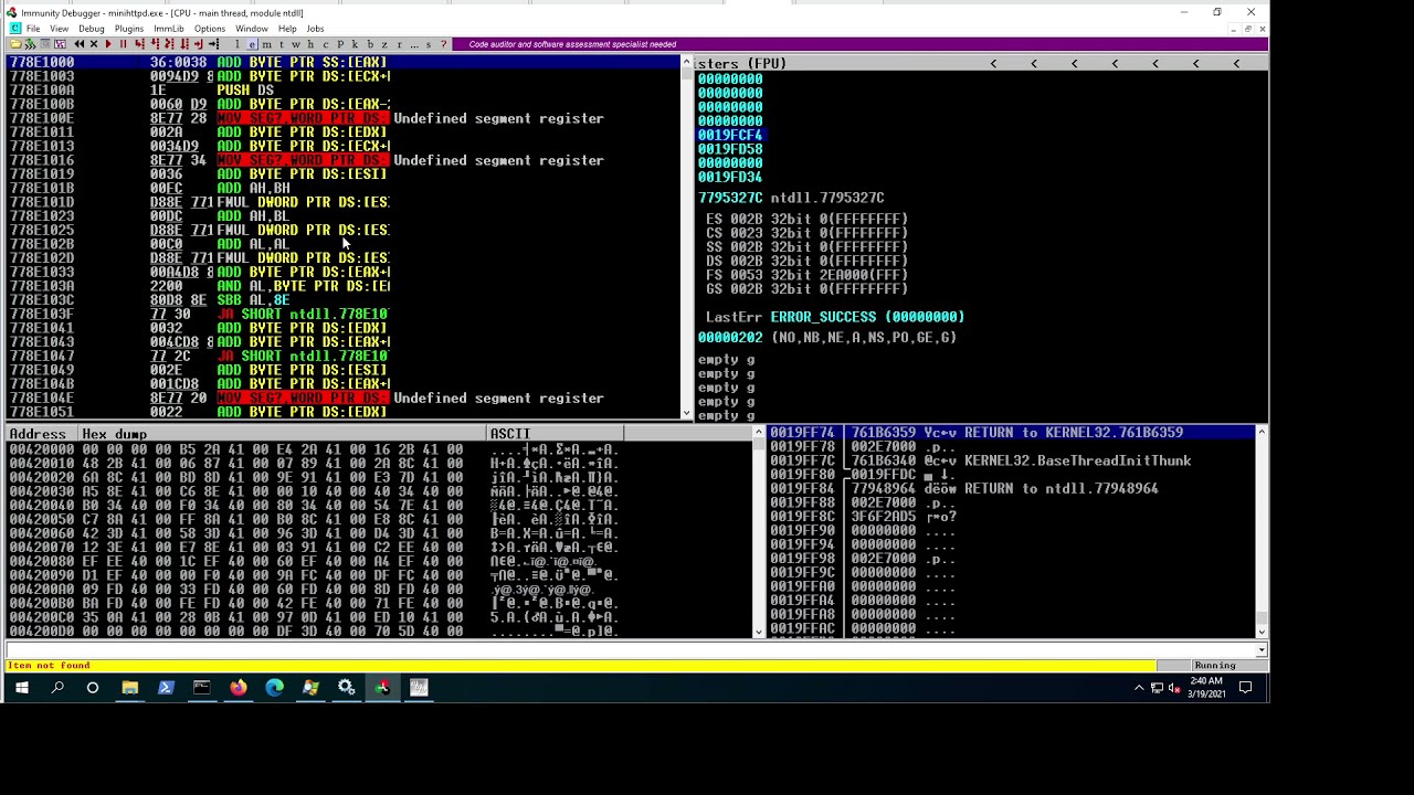 13-Exploiting Ultra Mini HTTPd Webserver - YouTube