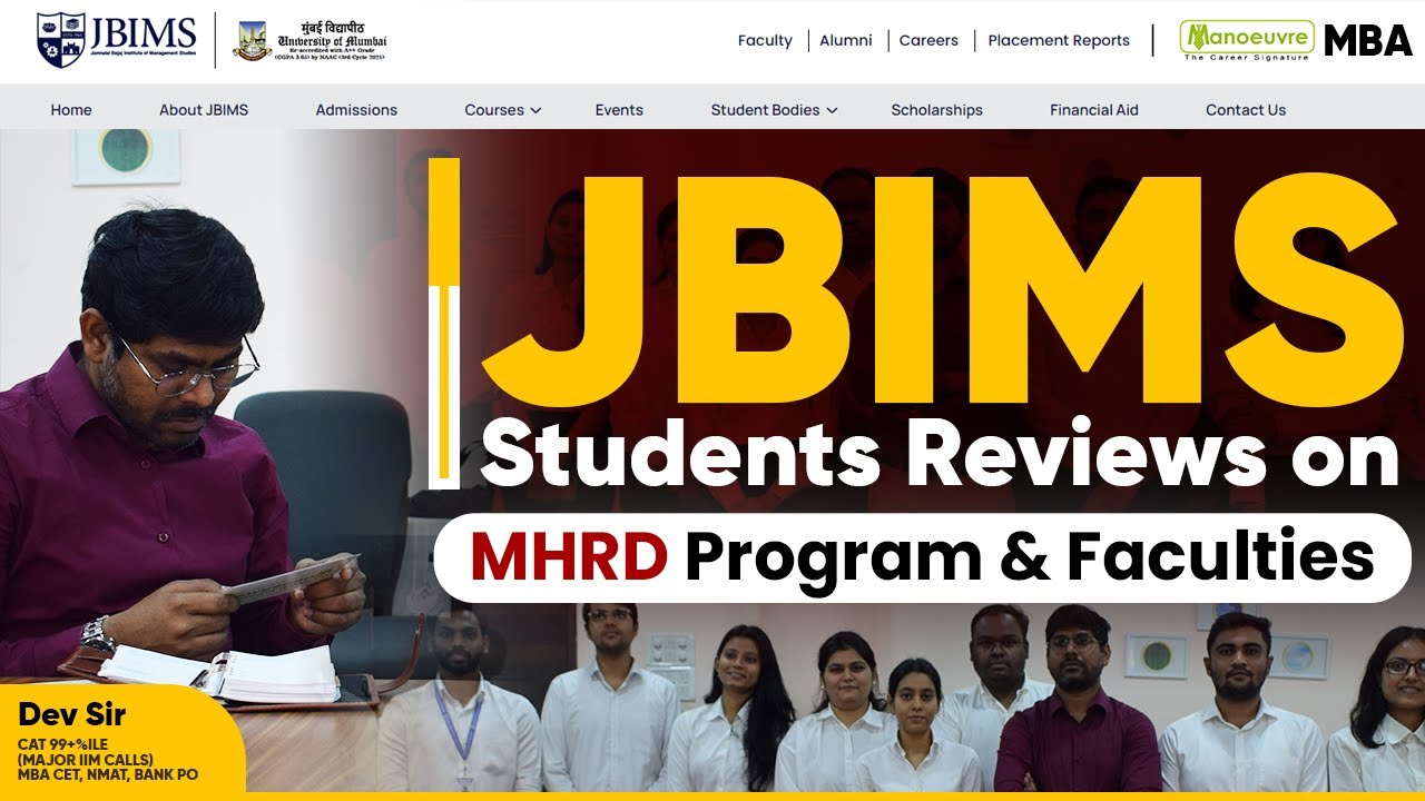 JBIMS Student Reviews On MHRD Program & Facilities | HR Aspirants Must ...