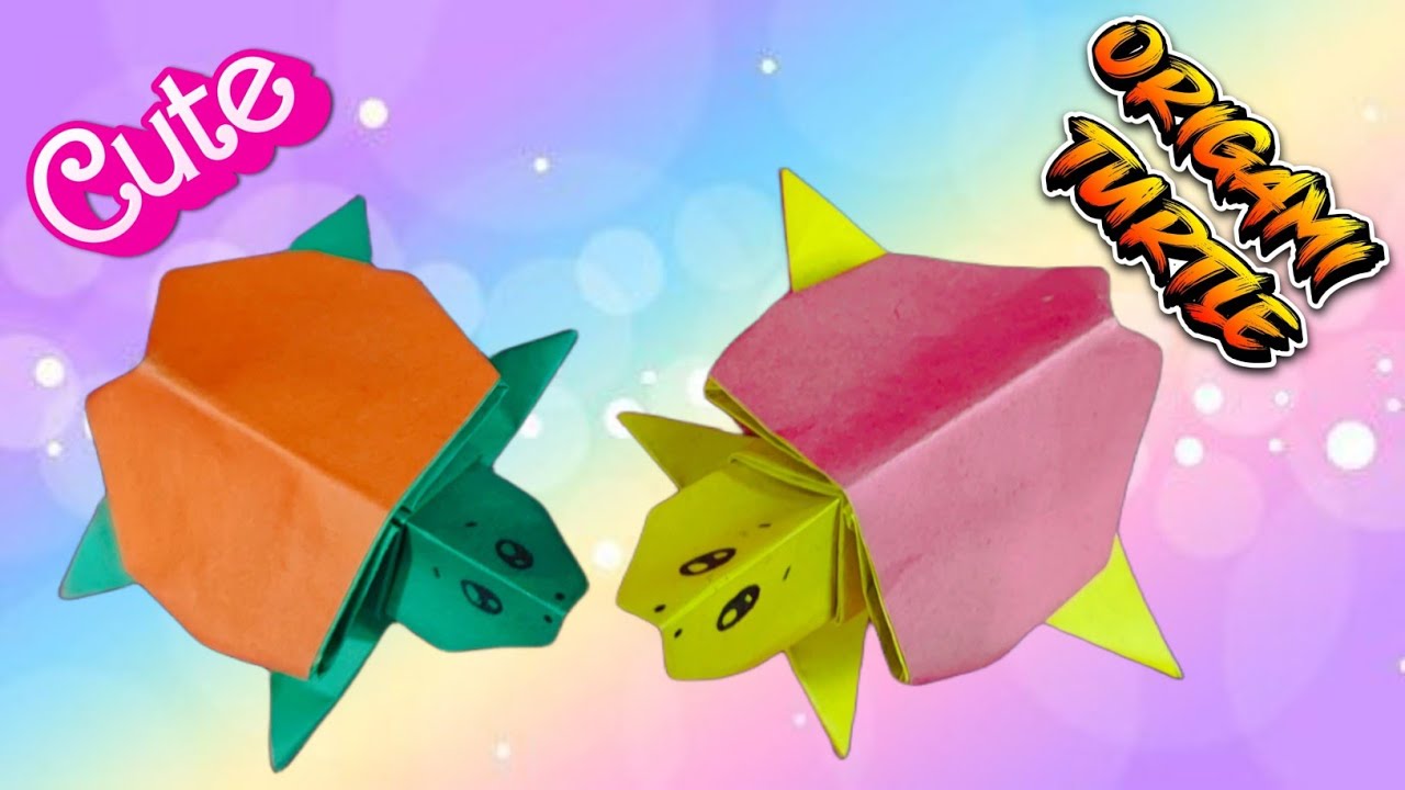 How to make a cute paper turtle | Easy origami turtle - YouTube