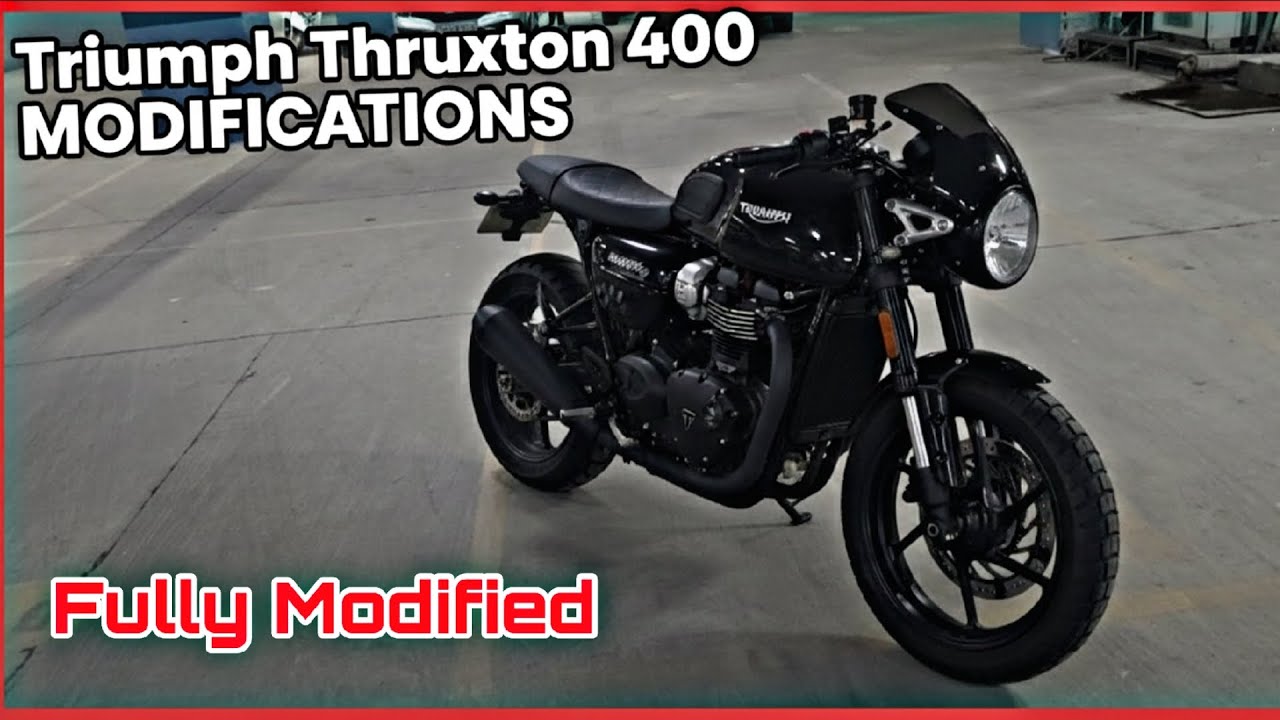 Triumph Thruxton 400 modification and first impression. #Triumph # ...