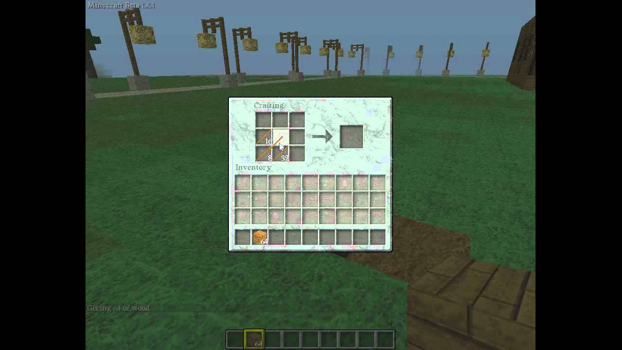 Minecraft Zaun erstellen - YouTube