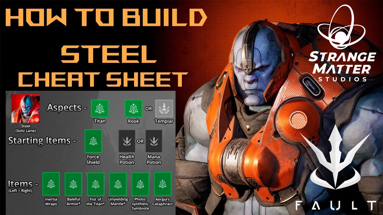 CHEAT SHEET - How to build Steel - Sololane - Fault Gameplay! - YouTube