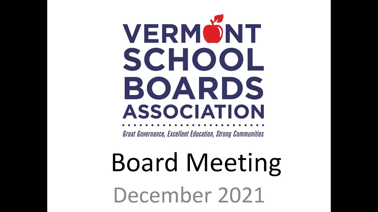 VSBA Board Meeting - December 2021 - YouTube